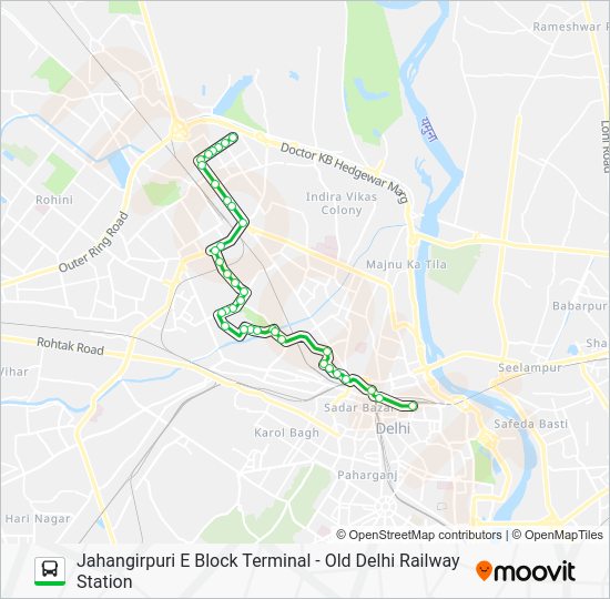142 Route: Schedules, Stops & Maps - Jahangirpuri E Block Terminal ...