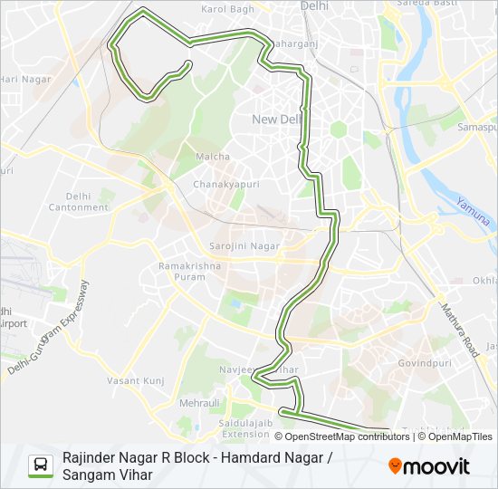 522A Route: Schedules, Stops & Maps - Rajinder Nagar R Block (Updated)