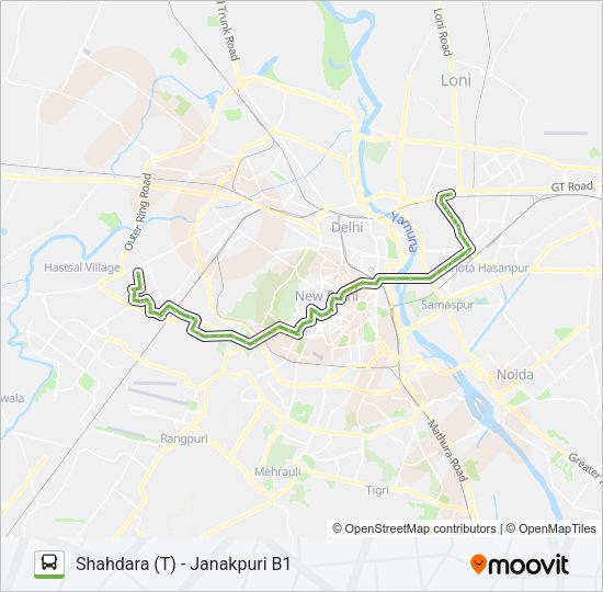 720 Route: Schedules, Stops & Maps - Janakpuri B1 (Updated)