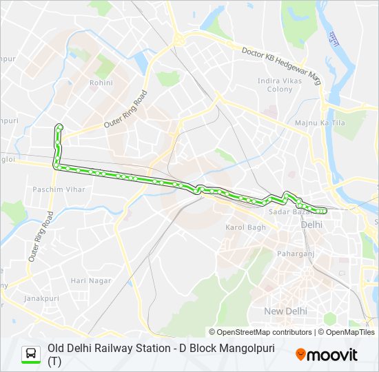 232 Route: Schedules, Stops & Maps - D Block Mangolpuri (T) (Updated)