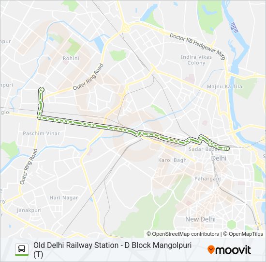 232 Route: Schedules, Stops & Maps - D Block Mangolpuri (T) (Updated)