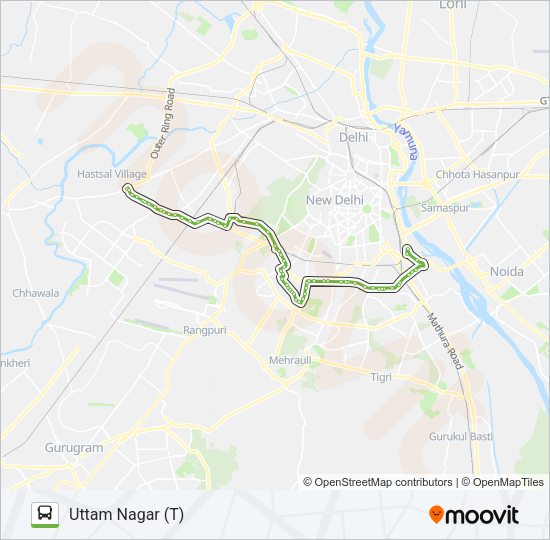 711a Route: Schedules, Stops & Maps - Uttam Nagar (T) (Updated)