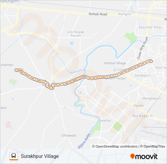 872 Route: Schedules, Stops & Maps - Surakhpur Village (Updated)