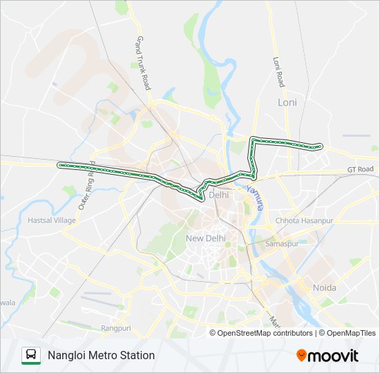 973 Route: Schedules, Stops & Maps - Nangloi Metro Station (Updated)