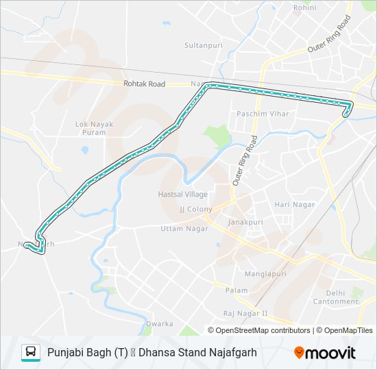 978 Route: Schedules, Stops & Maps - Dhansa Stand Najafgarh (Updated)