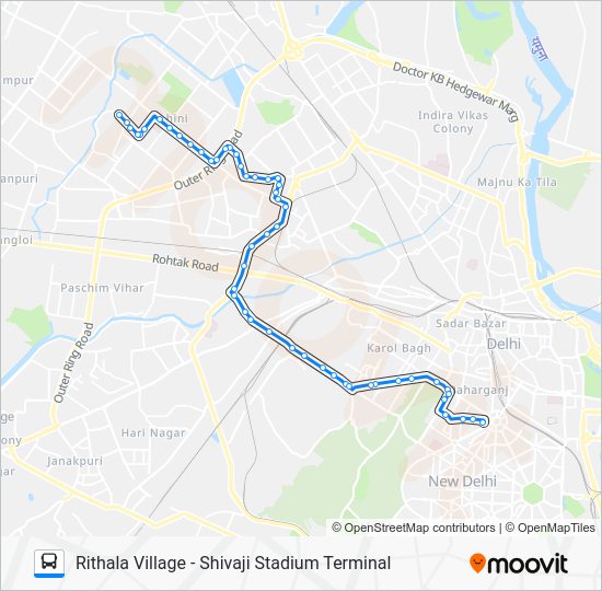 990 Route: Schedules, Stops & Maps - Rithala Village (Updated)