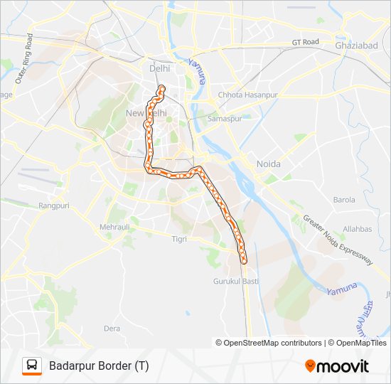 460 Route: Schedules, Stops & Maps - Badarpur Border (T) (Updated)