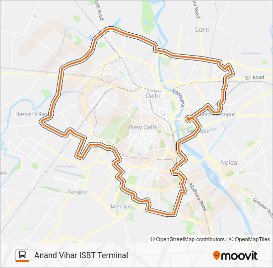 OUTERMUDRIKA Route: Schedules, Stops & Maps - Anand Vihar ISBT Terminal ...