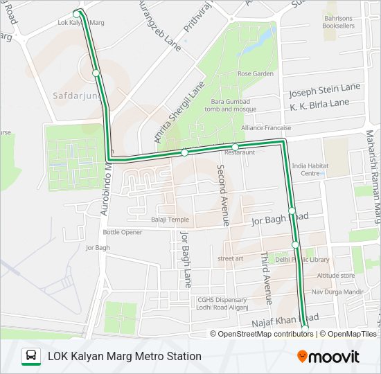 MBS003STL Route: Schedules, Stops & Maps - LOK Kalyan Marg Metro ...
