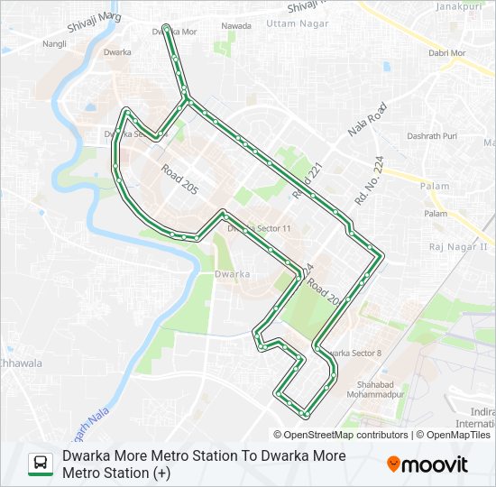 DCS Route: Schedules, Stops & Maps - Dwarka More Metro Station (+) (Updated)