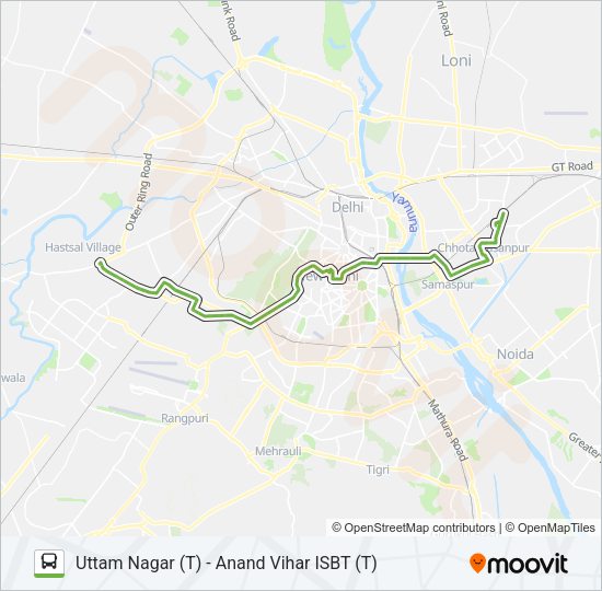 0740 ns Route: Schedules, Stops & Maps - Uttam Nagar (T) (Updated)