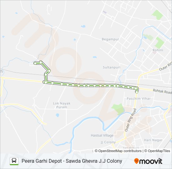 947 Route: Schedules, Stops & Maps - Sawda Ghevra J.J Colony (Updated)