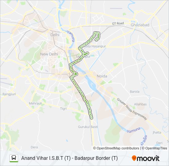 473 Route: Schedules, Stops & Maps - Badarpur Border (T) (Updated)