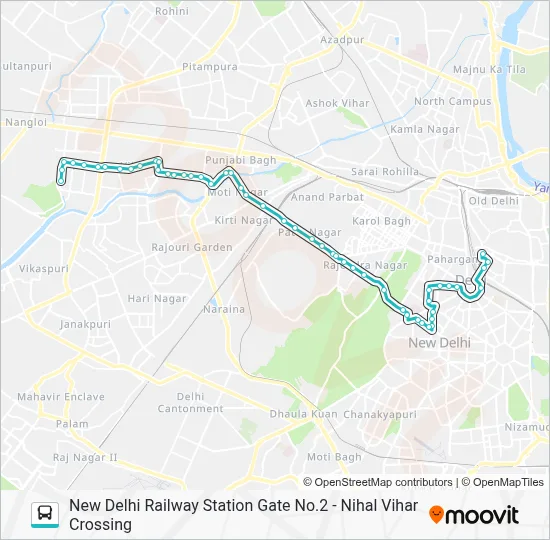 910A Route: Schedules, Stops & Maps - Nihal Vihar Crossing (Updated)