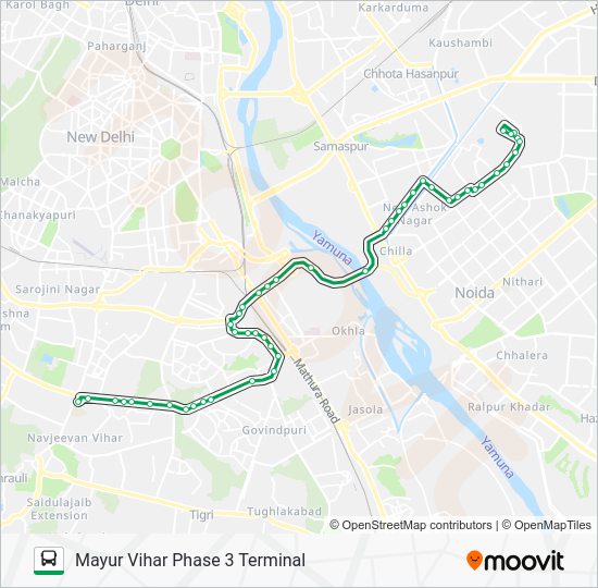 D032 Route: Schedules, Stops & Maps - Mayur Vihar Phase 3 Terminal (Updated)