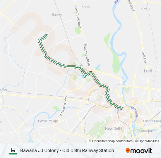 116 Route: Schedules, Stops & Maps - Bawana JJ Colony (Updated)