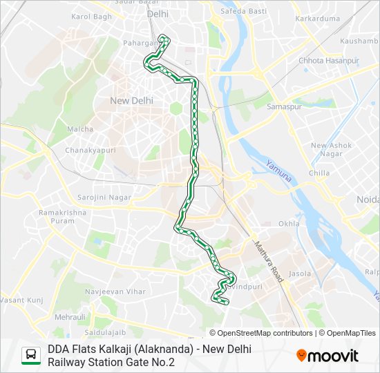 445 Route: Schedules, Stops & Maps - New Delhi Railway Station Gate No ...