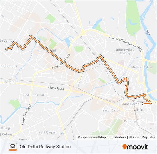 102 Route: Schedules, Stops & Maps - Old Delhi Railway Station (Updated)