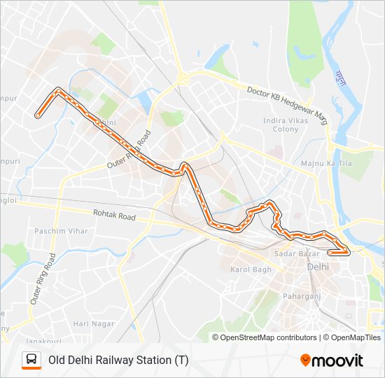 141 Route: Schedules, Stops & Maps - Old Delhi Railway Station (T ...