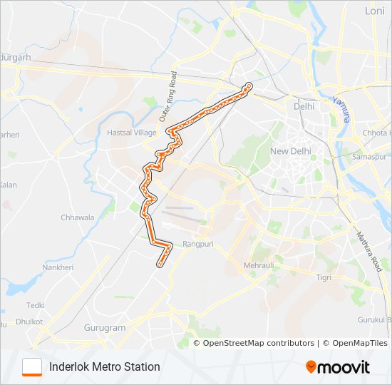 801 Route: Schedules, Stops & Maps - Inderlok Metro Station (Updated)