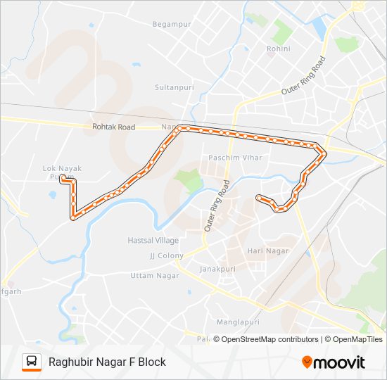 998 Route: Schedules, Stops & Maps - Raghubir Nagar F Block (Updated)