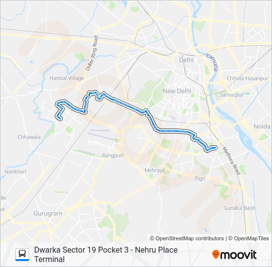 724EXT Route: Schedules, Stops & Maps - Dwarka Sector 19 Pocket 3 (Updated)