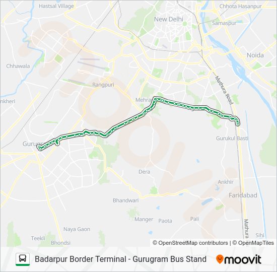 NCR Route: Schedules, Stops & Maps - Gurugram Bus Stand (Updated)