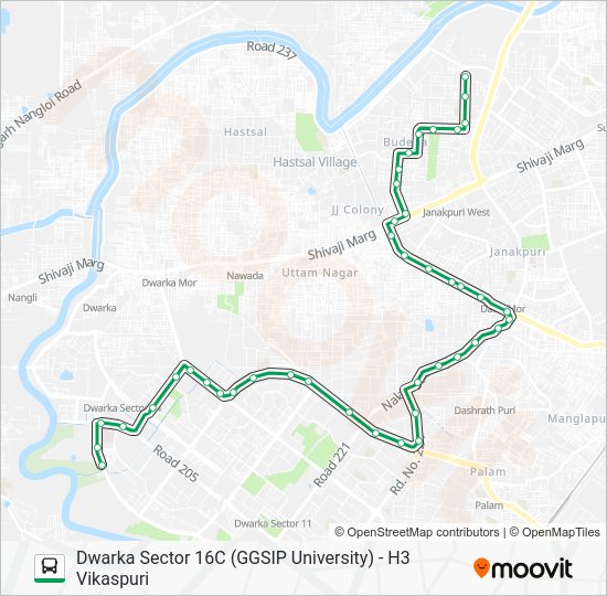 D070 Route: Schedules, Stops & Maps - H3 Vikaspuri (Updated)