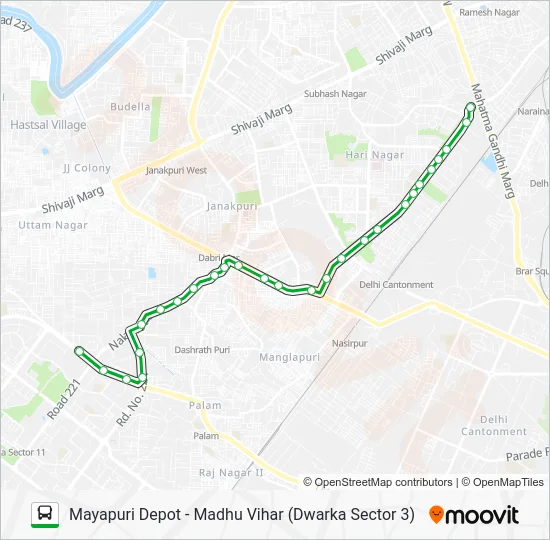 D778 Route: Schedules, Stops & Maps - Mayapuri Depot (Updated)
