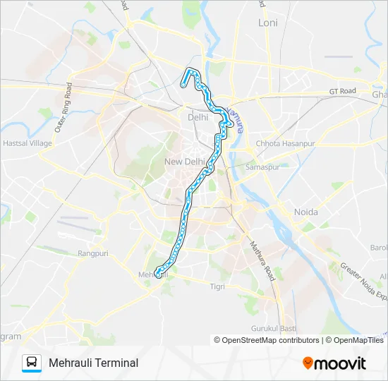 USPL5 Route: Schedules, Stops & Maps - Mehrauli Terminal (Updated)