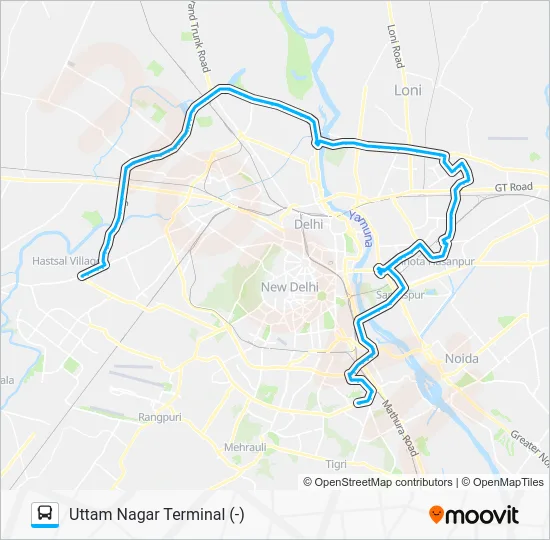 OMS Route: Schedules, Stops & Maps - Uttam Nagar Terminal (-) (Updated)