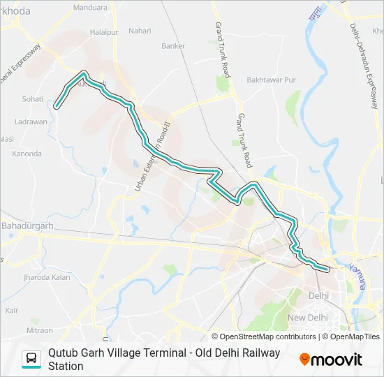 106 Route: Schedules, Stops & Maps - Qutub Garh Village Terminal (Updated)