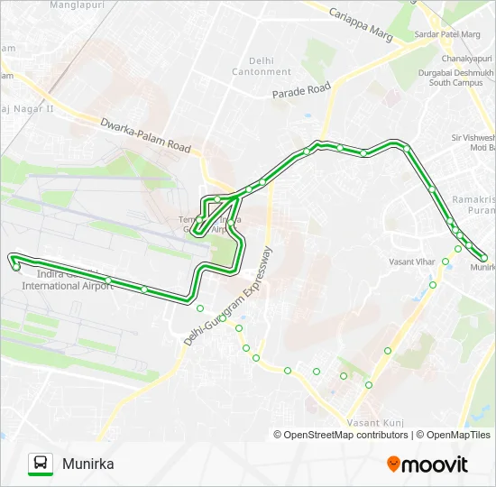D1104 Route: Schedules, Stops & Maps - Munirka (Updated)