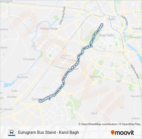 210 Route: Schedules, Stops & Maps - Gurugram Bus Stand (Updated)