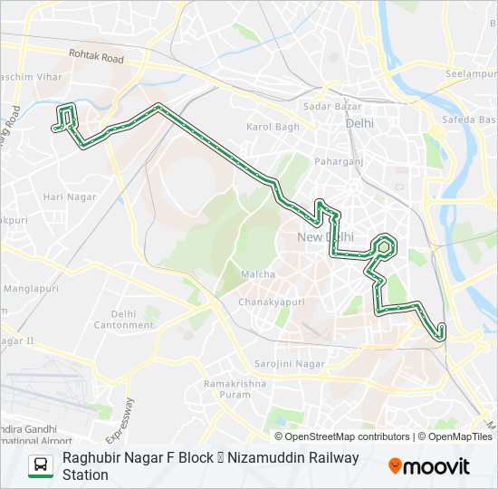 408 Route: Schedules, Stops & Maps - Nizamuddin Railway Station (Updated)