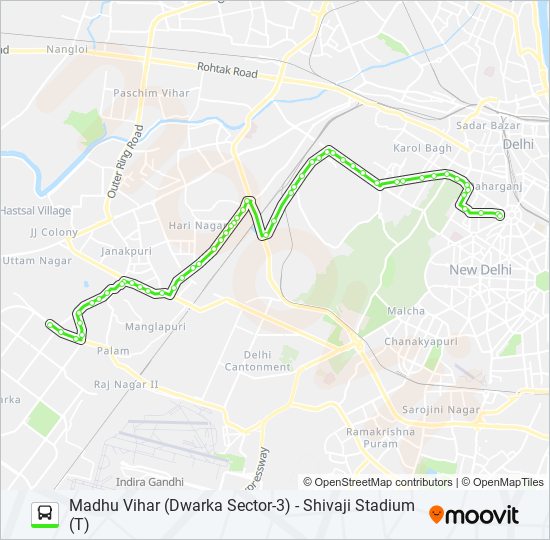 803 Route: Schedules, Stops & Maps - Madhu Vihar (Dwarka Sector-3 ...