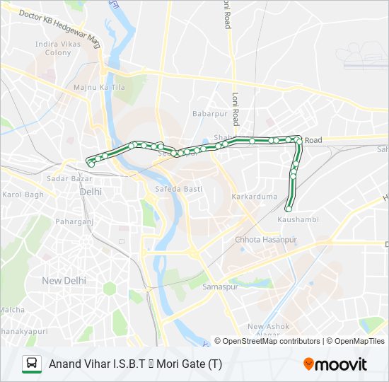 221 Route: Schedules, Stops & Maps - Anand Vihar I.S.B.T. (Updated)