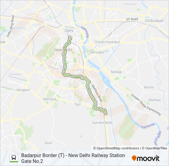 433 Route: Schedules, Stops & Maps - Badarpur Border (T) (Updated)
