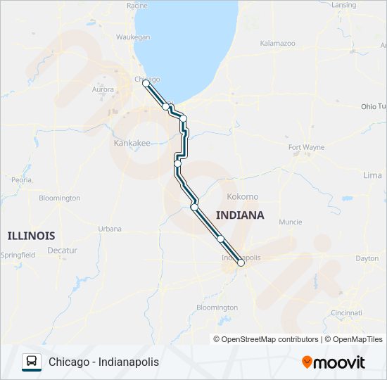greyhound us0120s Route: Schedules, Stops & Maps - Chicago Bus Station ...
