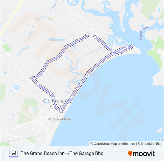 Old Orchard Beach Lodging Map