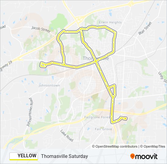 Ruta yellow: horarios, paradas y mapas - Loop (Actualizado)