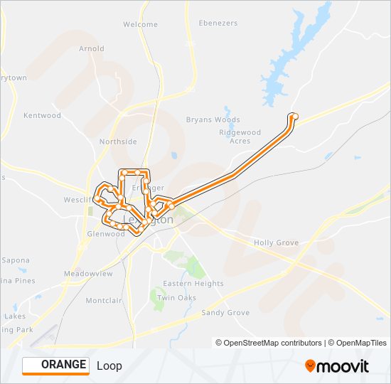 Ruta orange: horarios, paradas y mapas - Loop (Actualizado)