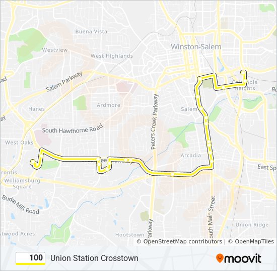 100 Route: Schedules, Stops & Maps - Union Station (Updated)