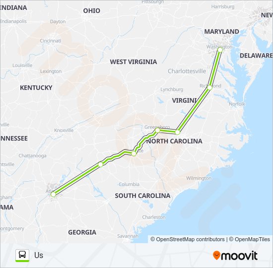 Ruta flixbus 2470: horarios, paradas y mapas - Washington Union Station ...