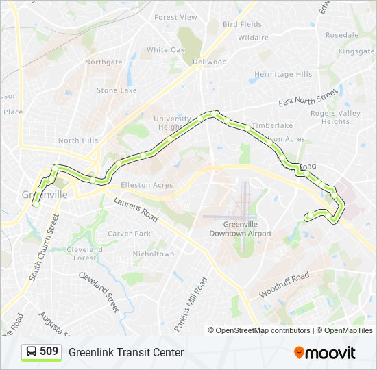 509 Route: Schedules, Stops & Maps - Greenlink Transit Center (Updated)