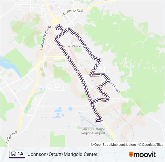 1a Route: Schedules, Stops & Maps - Johnson/Orcutt/Marigold Center ...