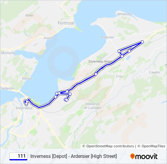 111 Route: Schedules, Stops & Maps - Culloden (Updated)