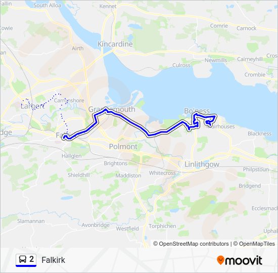 2 Route: Schedules, Stops & Maps - Falkirk (Updated)
