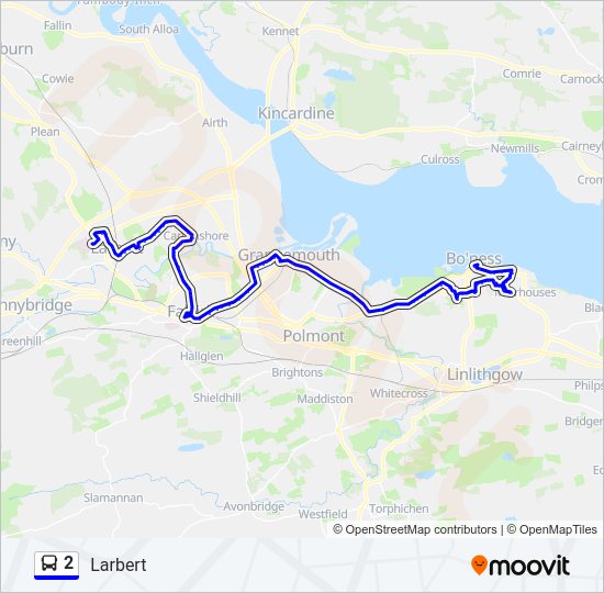 2 Route: Schedules, Stops & Maps - Larbert (Updated)