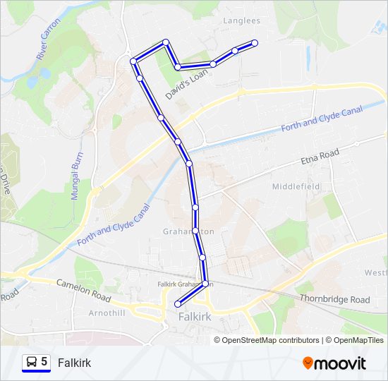 5 Route: Schedules, Stops & Maps - Falkirk (Updated)